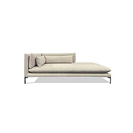 Douglas Small Corner Chaise Sofa Luxury Recycled Cotton Maize - Ex Display